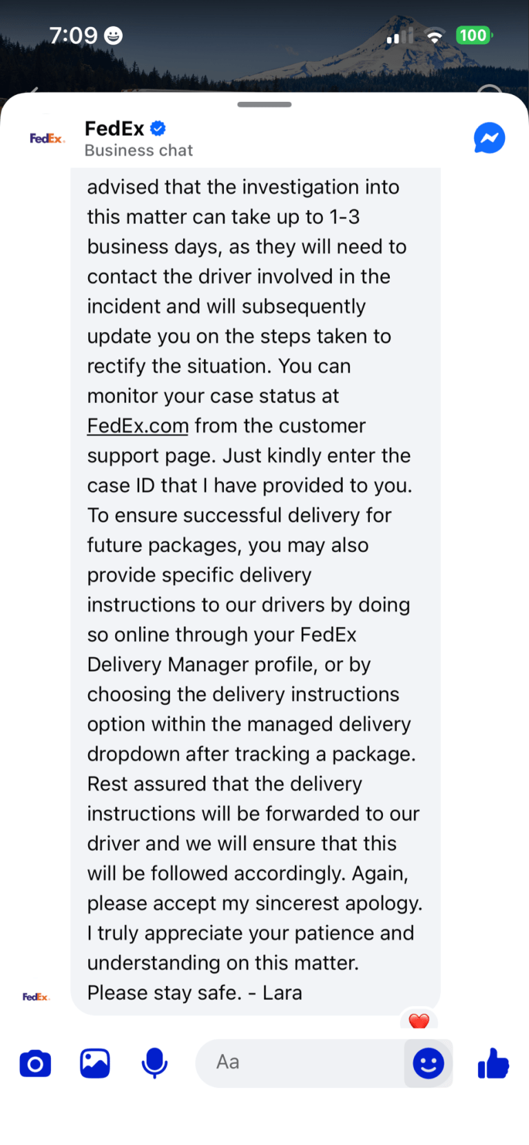 Finally Triumphed over FedEx – The Hermits' Rest